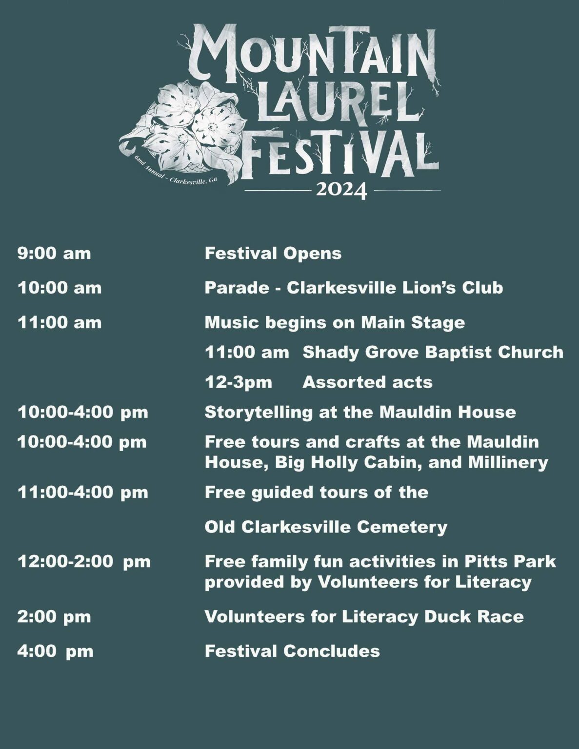 Clarkesville celebrates 62nd annual Mountain Laurel Festival today ...