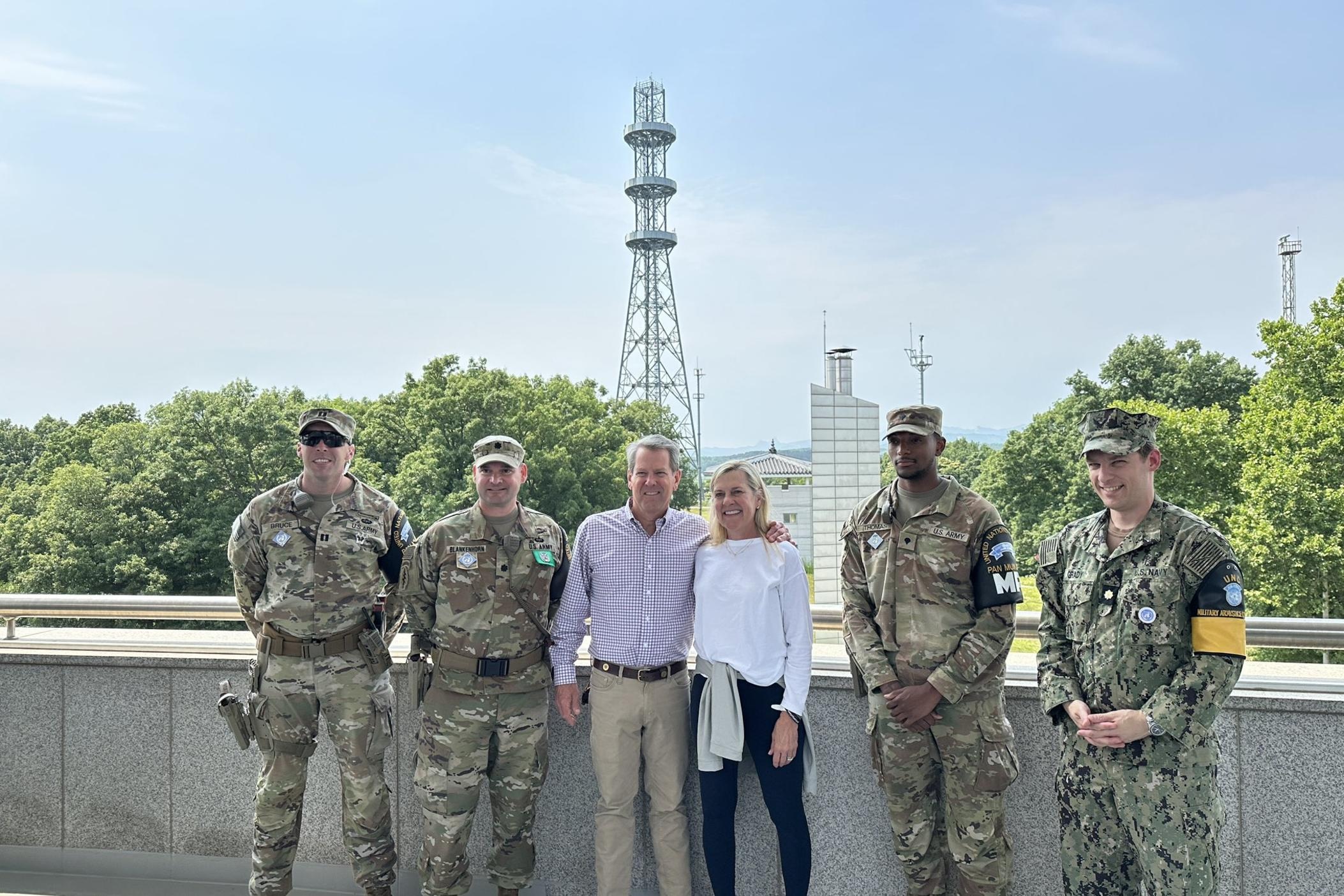 Gov. Brian Kemp visits Korea, DMZ: '1,800 meters apart' - Now Habersham