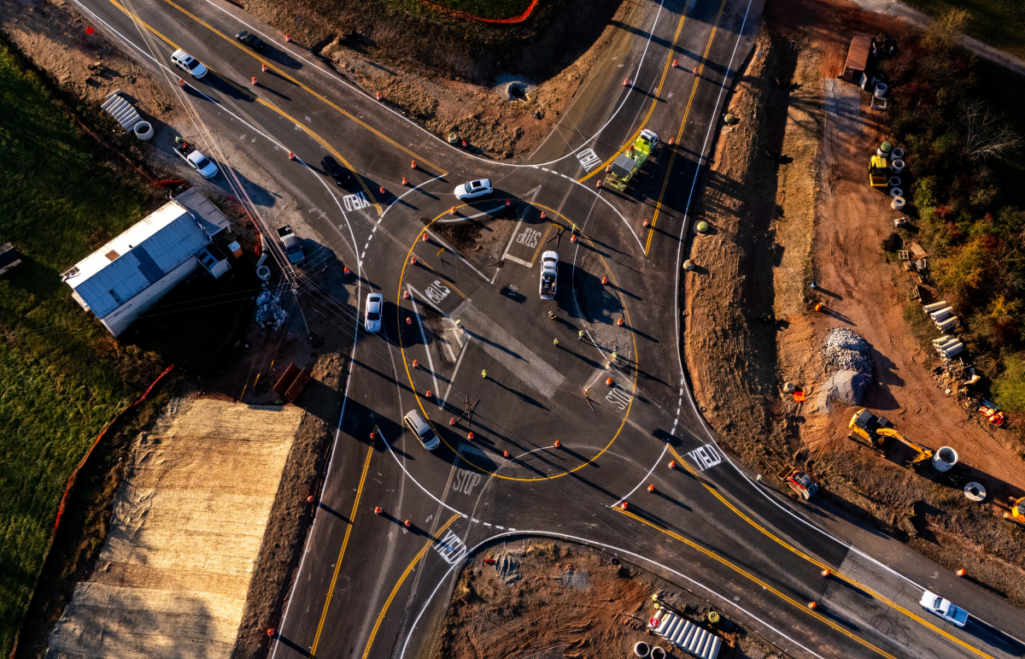 GA 105/115 roundabout in operation - Now Habersham