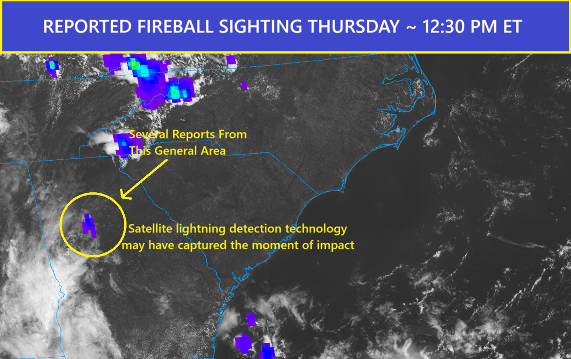 VIDEO: Daytime fireball meteor spotted over North Georgia - Now Habersham
