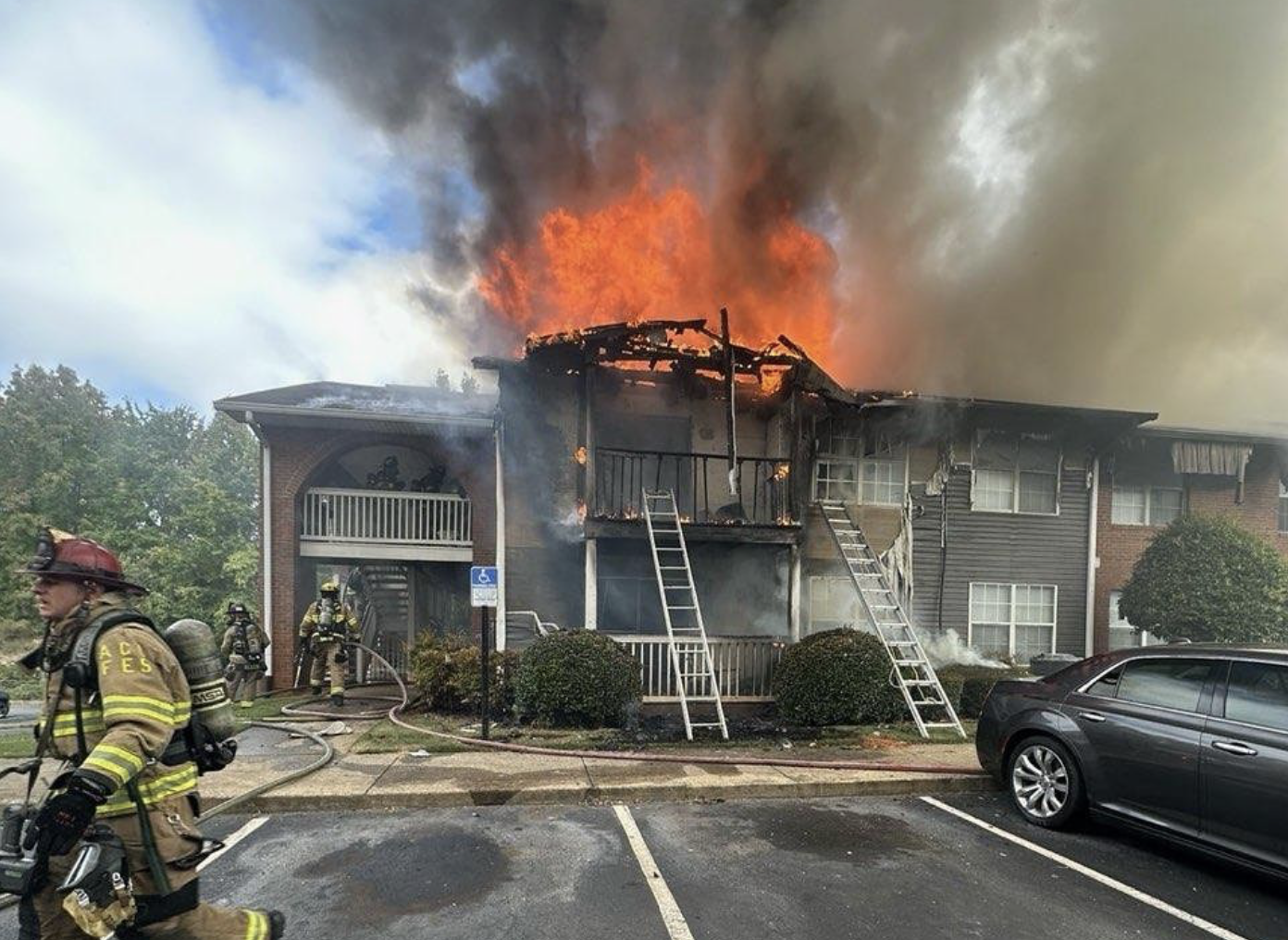 Athens apartment fire destroys several units, no injuries reported ...