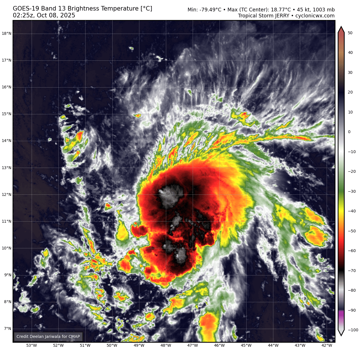 Tropical Storm Jerry forms over Atlantic - Now Georgia